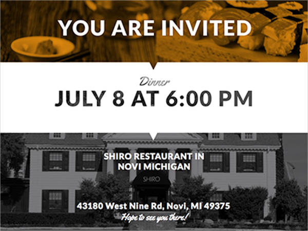 47+ Dinner Invitation Templates - PSD, AI