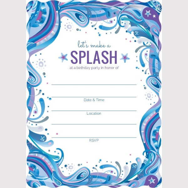 Blank Party Invitation Template For Your Needs