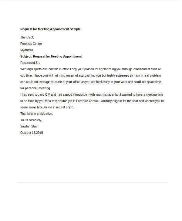 Appointment Letter Template - 31+ Free Word, PDF Documents Download