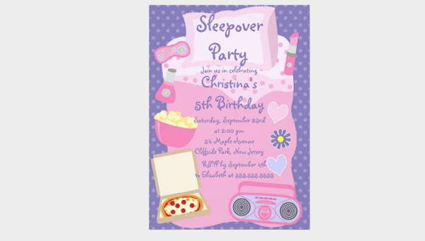 Free Printable Sleepover Invitation Template Word Printable Templates