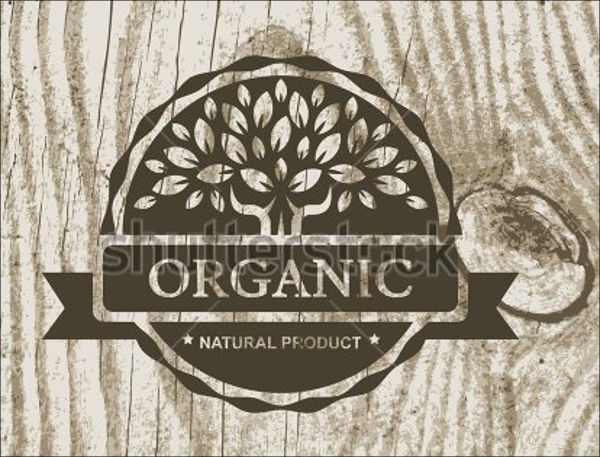 Wood Background Logo