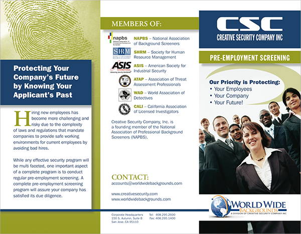 17+ Security Company Brochures - Designs, Templates