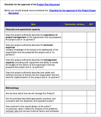 Project Evaluation Checklist Template - 7+ Free Word, PDF Documents ...