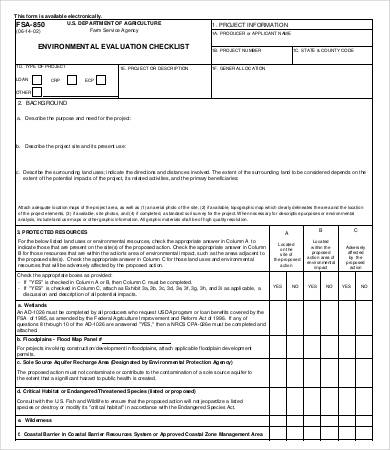 Project Evaluation Checklist Template - 7+ Free Word, PDF Documents ...