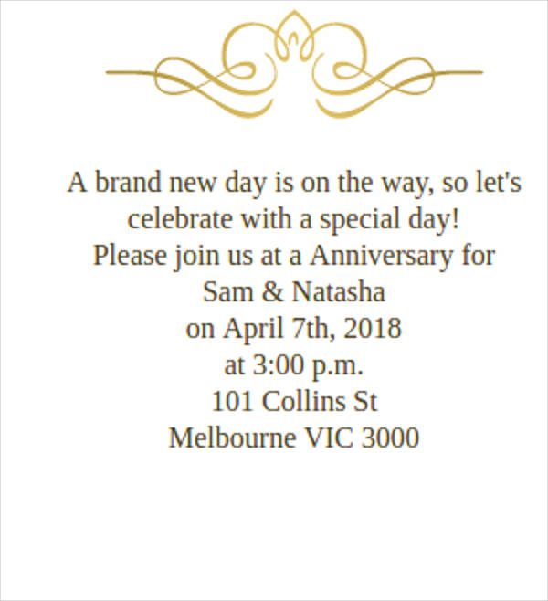 Company Invitation Wording