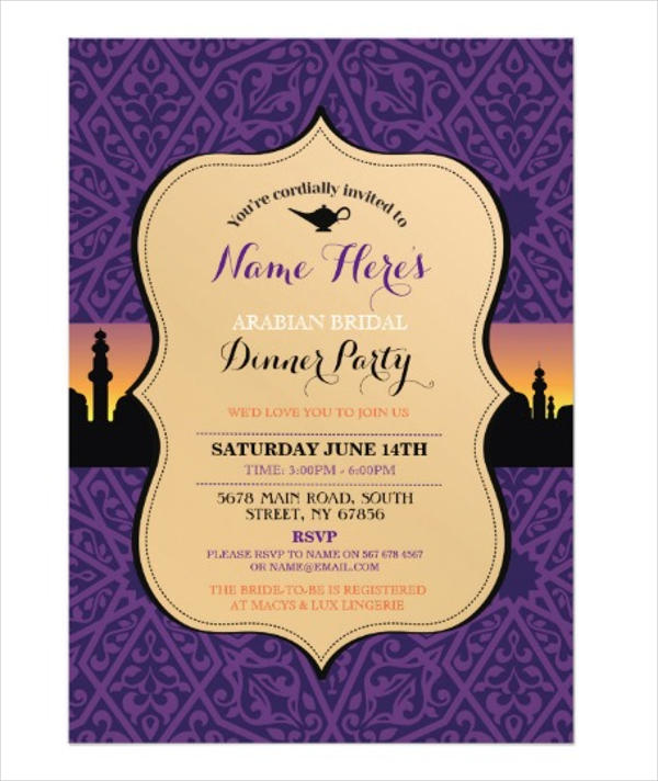 8 Hen Party Invitations PSD