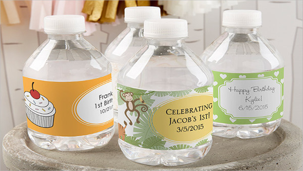 13 Water Bottle Label Templates PSD AI Word