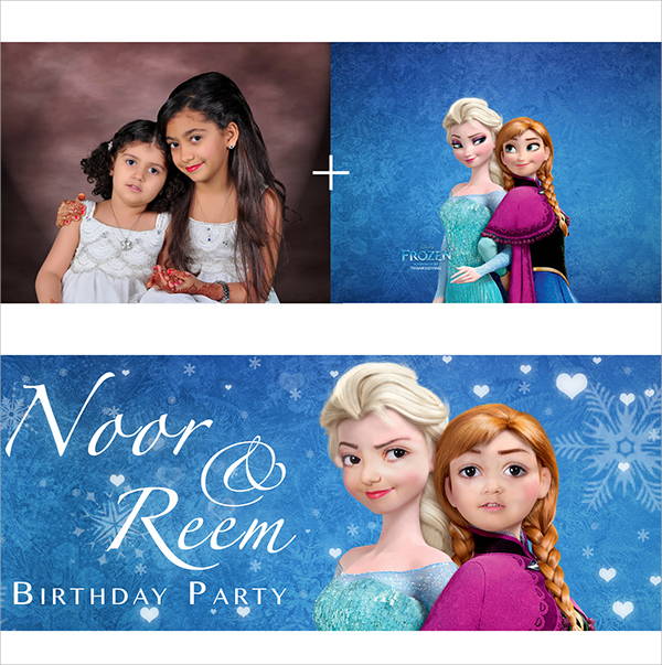 6+ Frozen Party Banners - PSD, AI