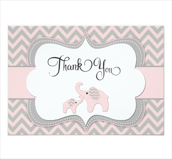 9 Baby Shower Thank You Cards PSD AI Word
