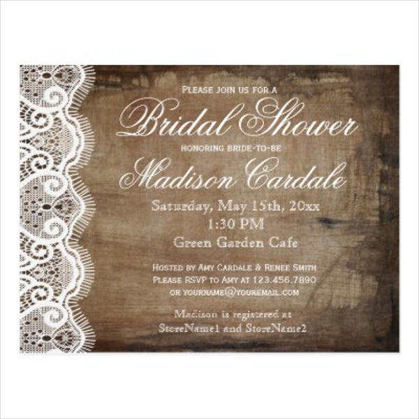 11 Bridal Shower Invitation Postcards Word PSD AI EPS