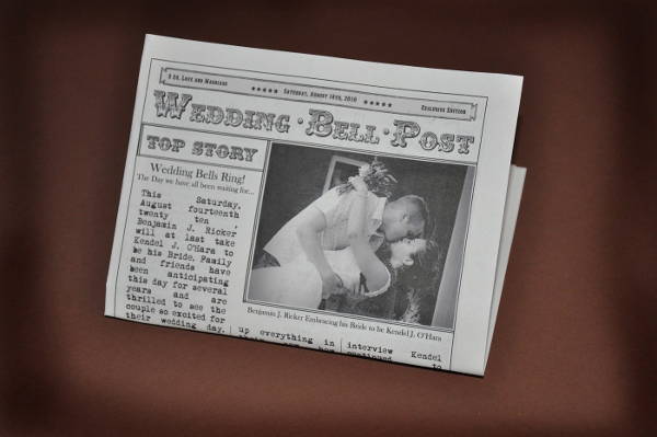 Wedding Newspaper Templates - 7+ Word, PDF, PSD, Indesign Format Download