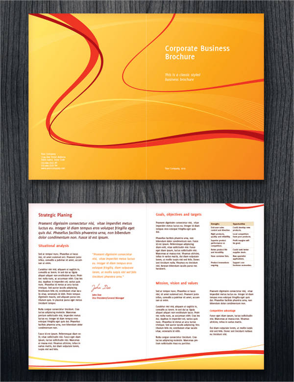 12+ Corporate Business Brochures - PSD, EPS, PDF, Printable, InDesign ...