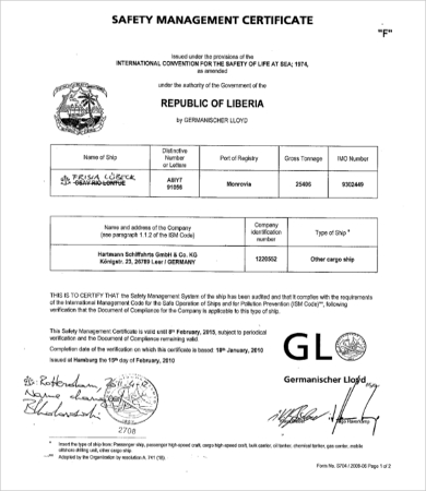 Safety Management Certificates- 8+ Sample, Word, AI, InDesign Template