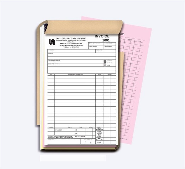 Free 21+ Invoice Book Templates - Free Word, PDF Documents Download