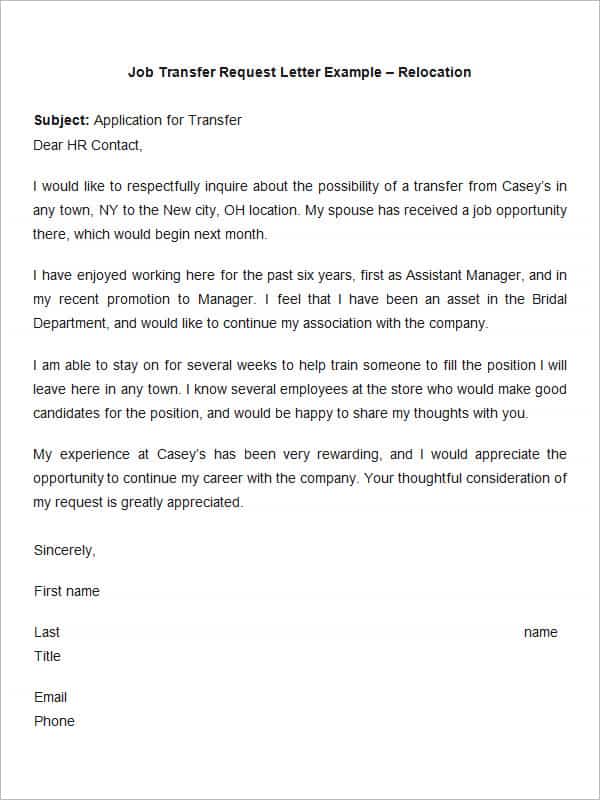 44+ FREE Transfer Letter Templates - PDF, Google DOC, Excel, Apple Pages