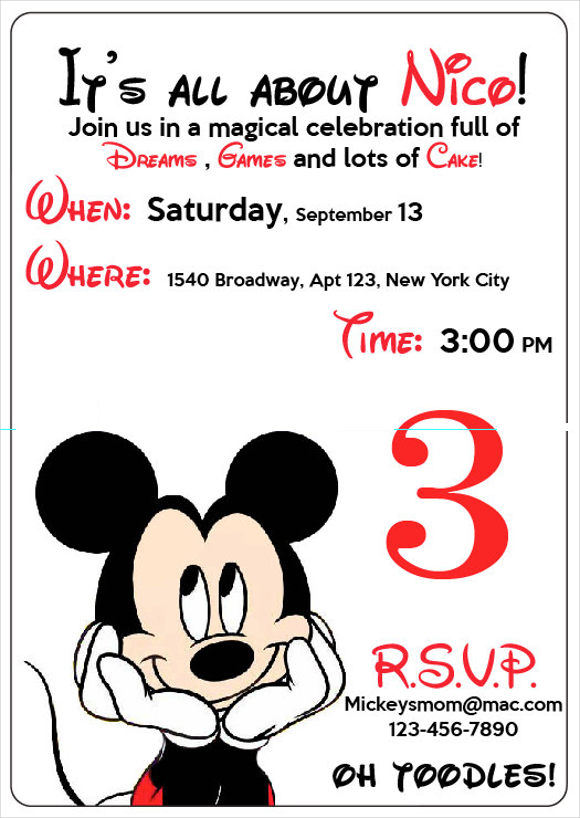 Birthday Party Invitation Email Example Best Design Idea