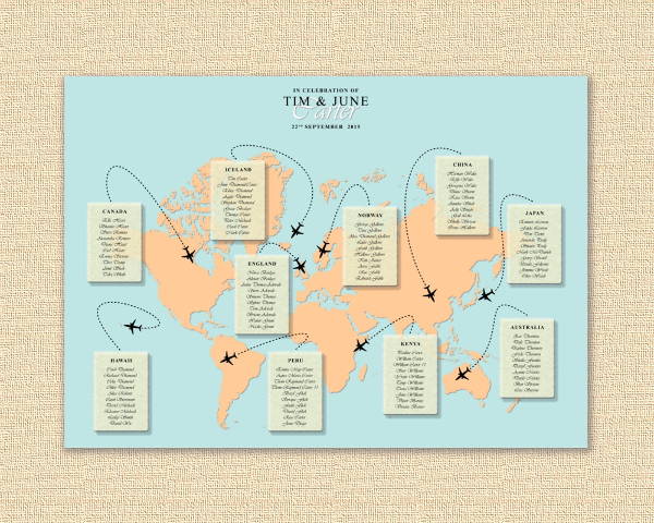 7+ Wedding Map Templates - Free Word, PDF Format Download