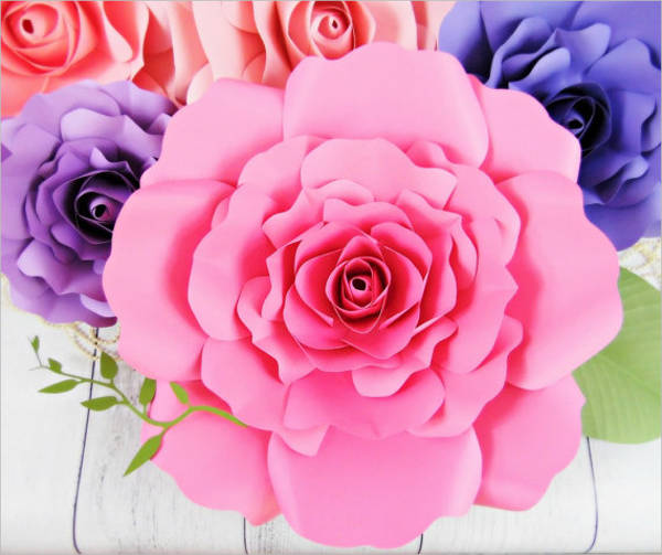 8 Giant Flower Templates PSD Vector EPS