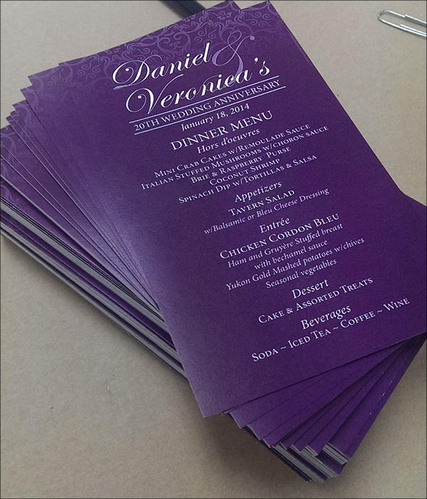 7 Wedding Dinner Program Templates PSD AI