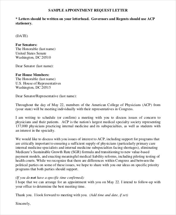 11+ Doctor Appointment Letter Templates - DOC, PDF