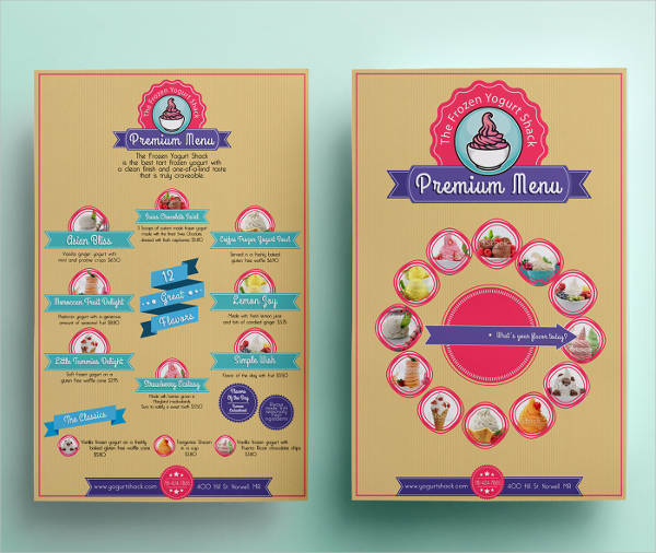 Ice Cream Menu - 13+ Free Templates in PSD, EPS, AI, Word