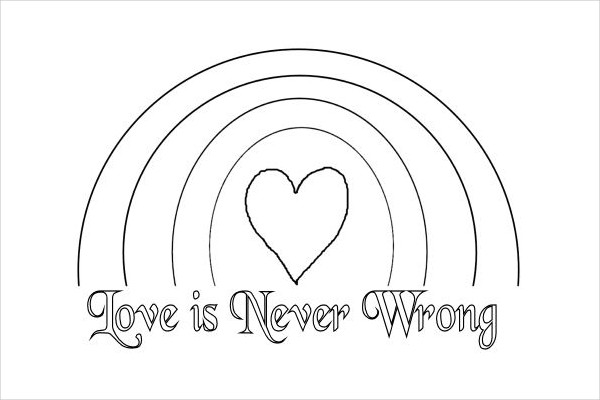 9+ Rainbow Coloring Pages - JPG, AI Illustrator Download