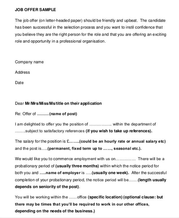 Business Offer Letter Template - 12+ Free Word, PDF Format Download!