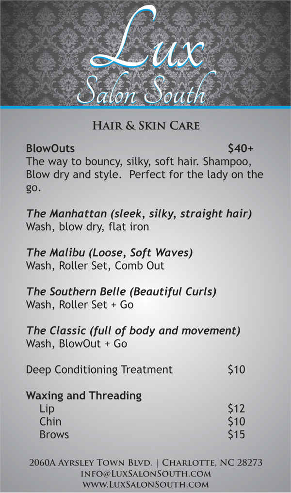 Salon Menu 9 Free Templates In PSD Vector EPS AI Illustrator Download