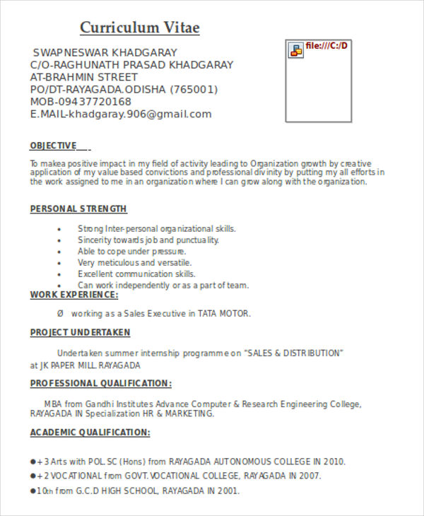 Marketing Resume Format Template 33 Free Word PDF Format Download 