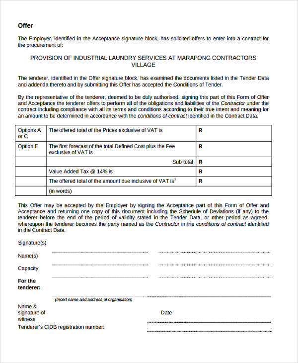 7+ Service Offer Letter Template - 7+ Free Word, PDF Format Download