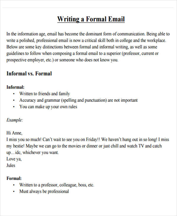 Professional Business Email Samples Classles Democracy