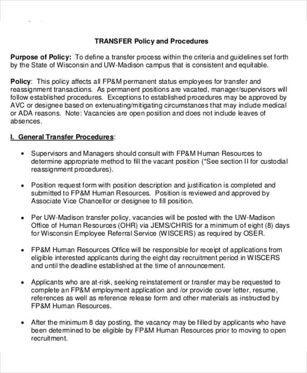 HR Transfer Letter Template - 9+ Free Word, PDF Format Download!
