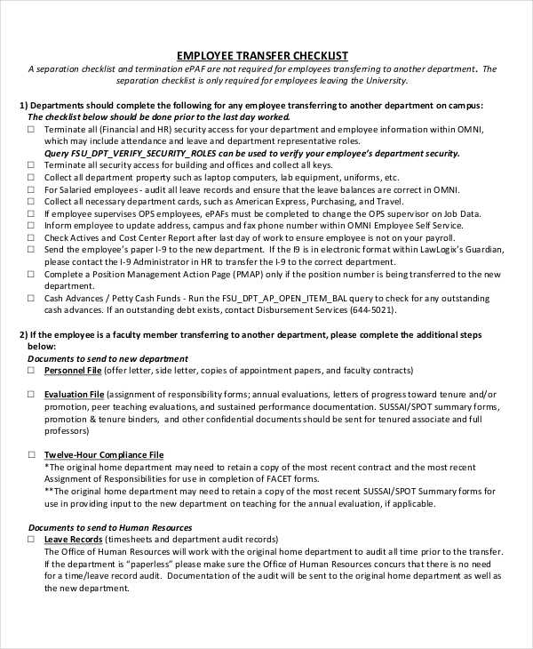 10+ Department Transfer Letter Templates - DOC, PDF