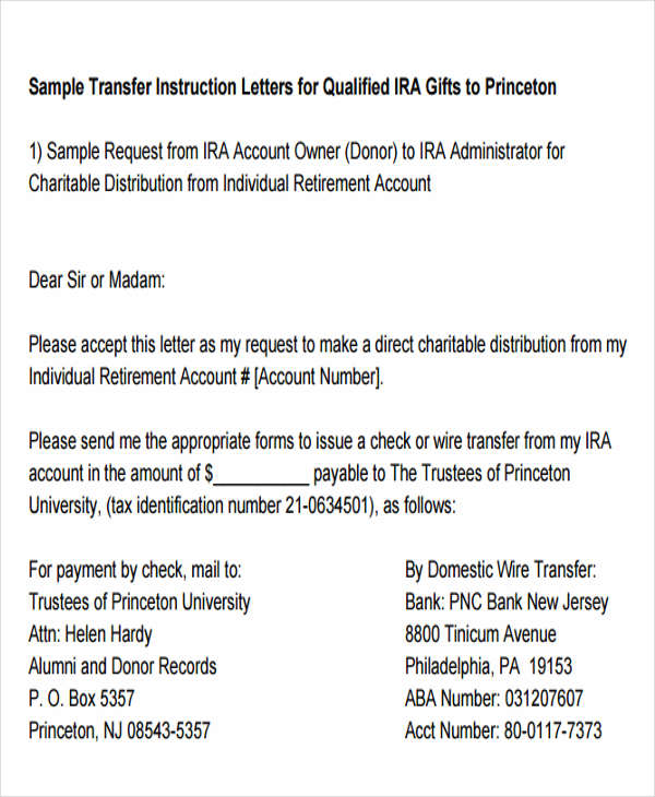 16+ Fund Transfer Letter Templates - PDF, Doc, Apple Pages, Google Docs