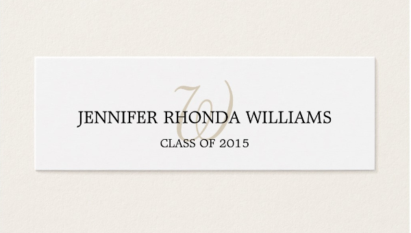8 Graduation Name Cards PSD Vector EPS PNG