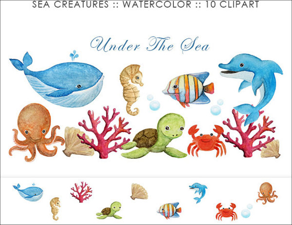 5+ Sea Animal Templates - Free Printable Crafts & Colouring Pages