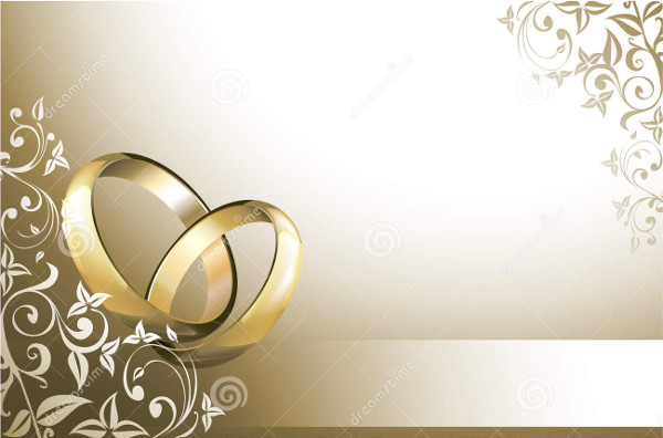 6 Blank Wedding Cards PSD EPS Vector