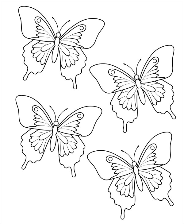 9 Butterfly Patterns PSD Vector EPS PNG Format Download