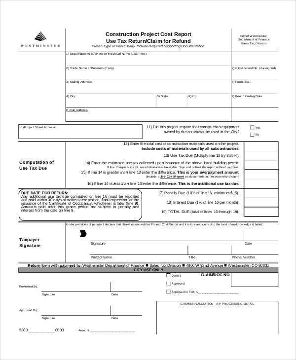 16 Construction Project Report Templates Docs Word Pages PDF Word
