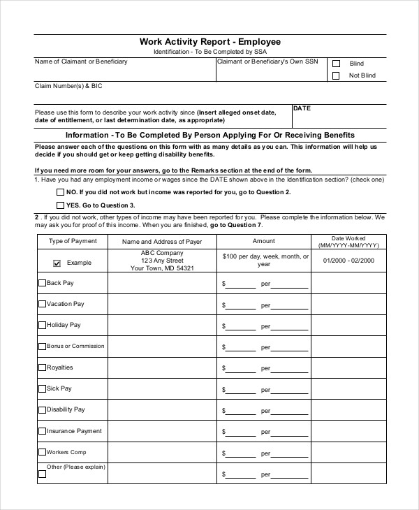 Activity Report Template Word Sarseh
