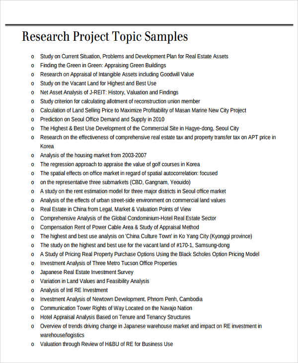 15+ FREE Real Estate Project Report Templates - 6+ Free Word, PDF ...