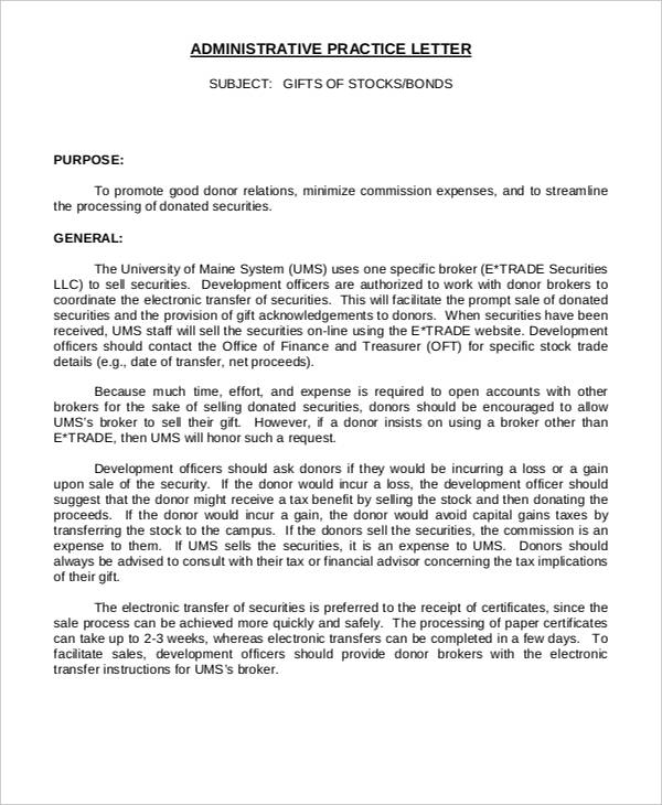 Gift Acknowledgement Letter Templates - 5+ Free Word, PDF Format Download!