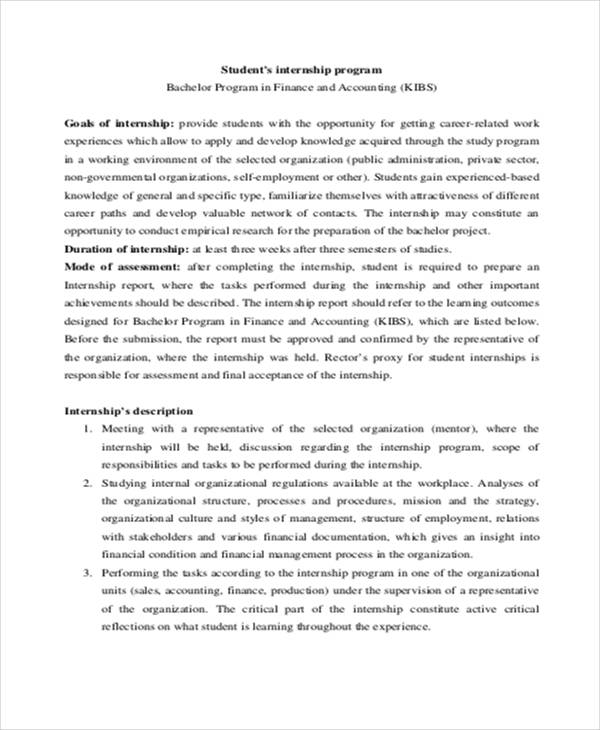 Internship Student Report Template - 17+ Free Word, PDF Format Download!