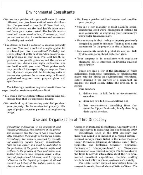 18+ Consulting Business Plan Templates - Free Word, PDF Format Download