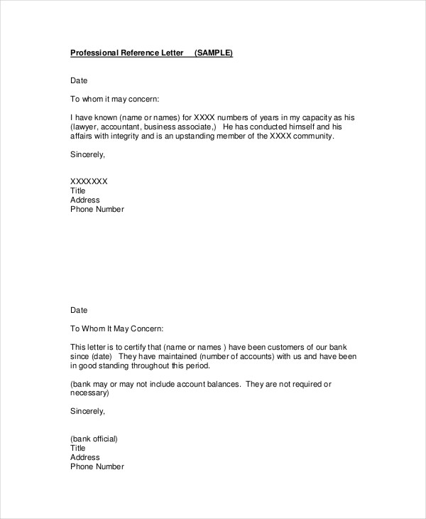 Accountant Reference Letter Templates - 13+ Free Word, PDF Documents ...