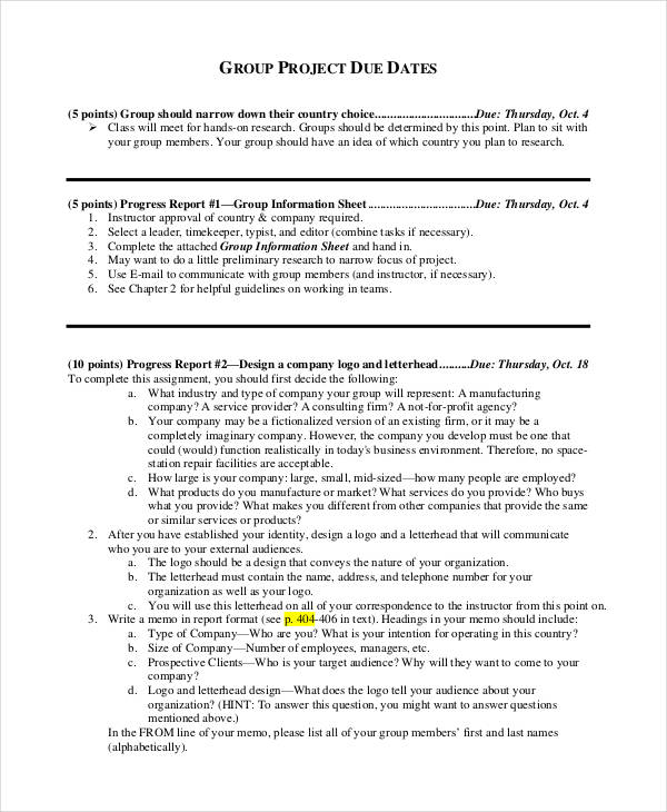 16+ Business Project Report Templates - Google Docs, Word, Apple Pages, PDF