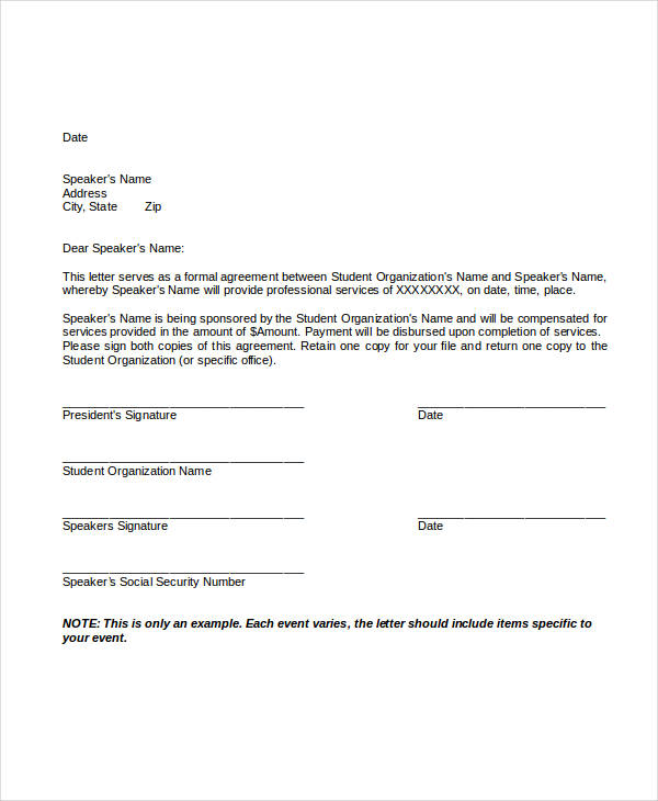 28+ Service Letter Templates -PDF, DOC