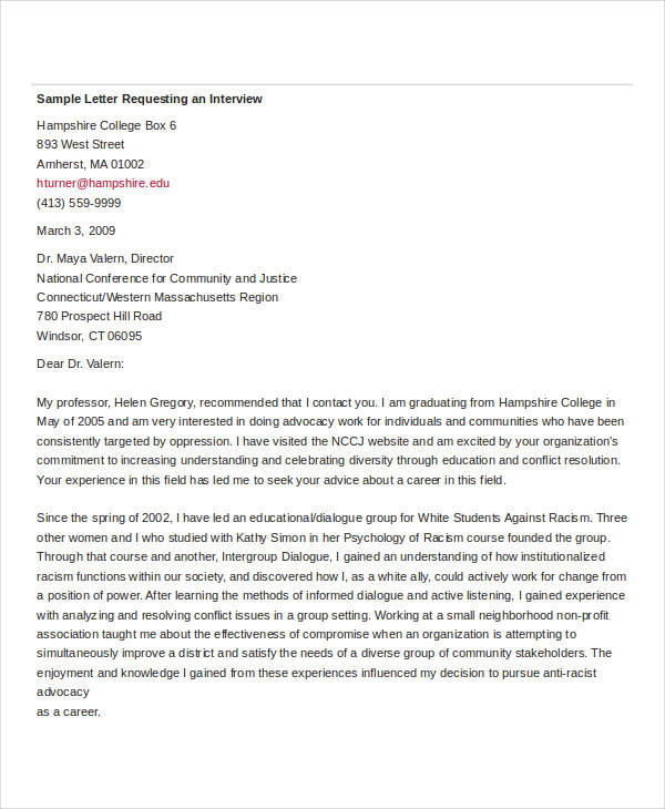 Magazine Interview Examples