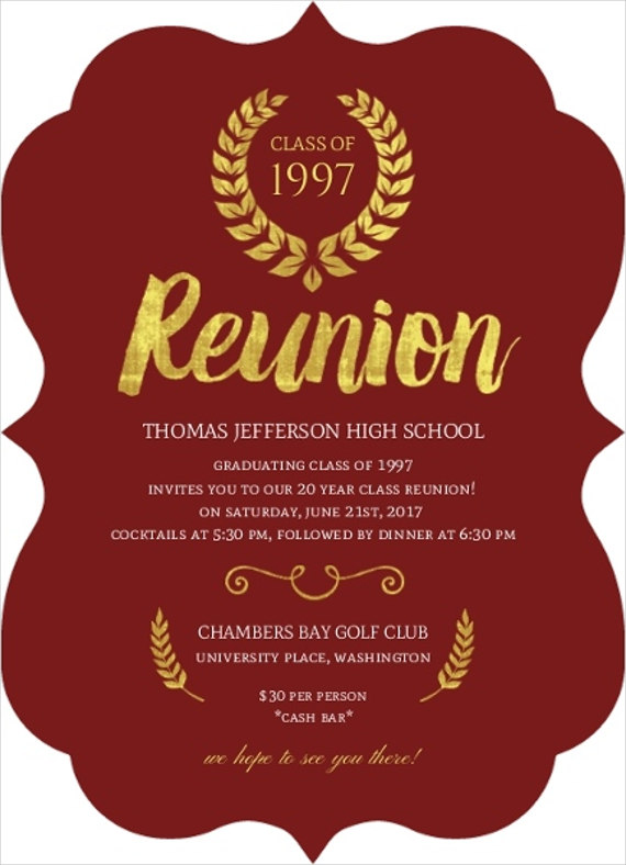 Family Reunion Invite Template
