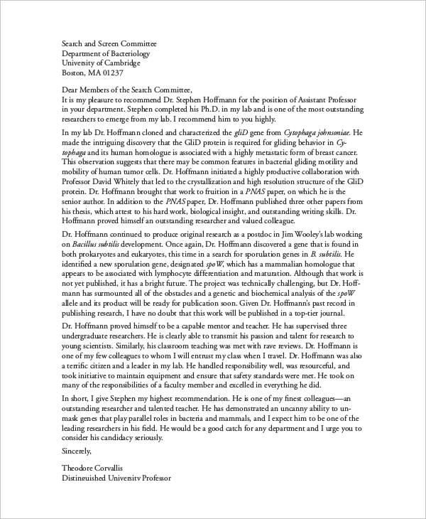 Character Letter Templates - 7+ Free Sample, Example Format Download